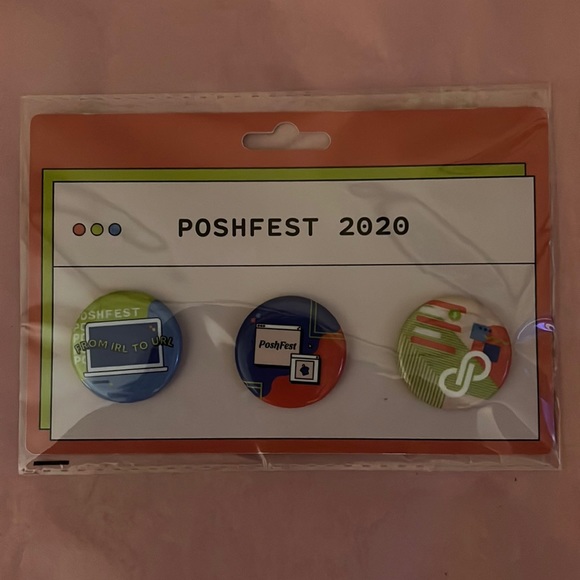 Posh | Other | Poshmark Poshfest 220 Pins Poshfixings Poshboss Pff Logo ...